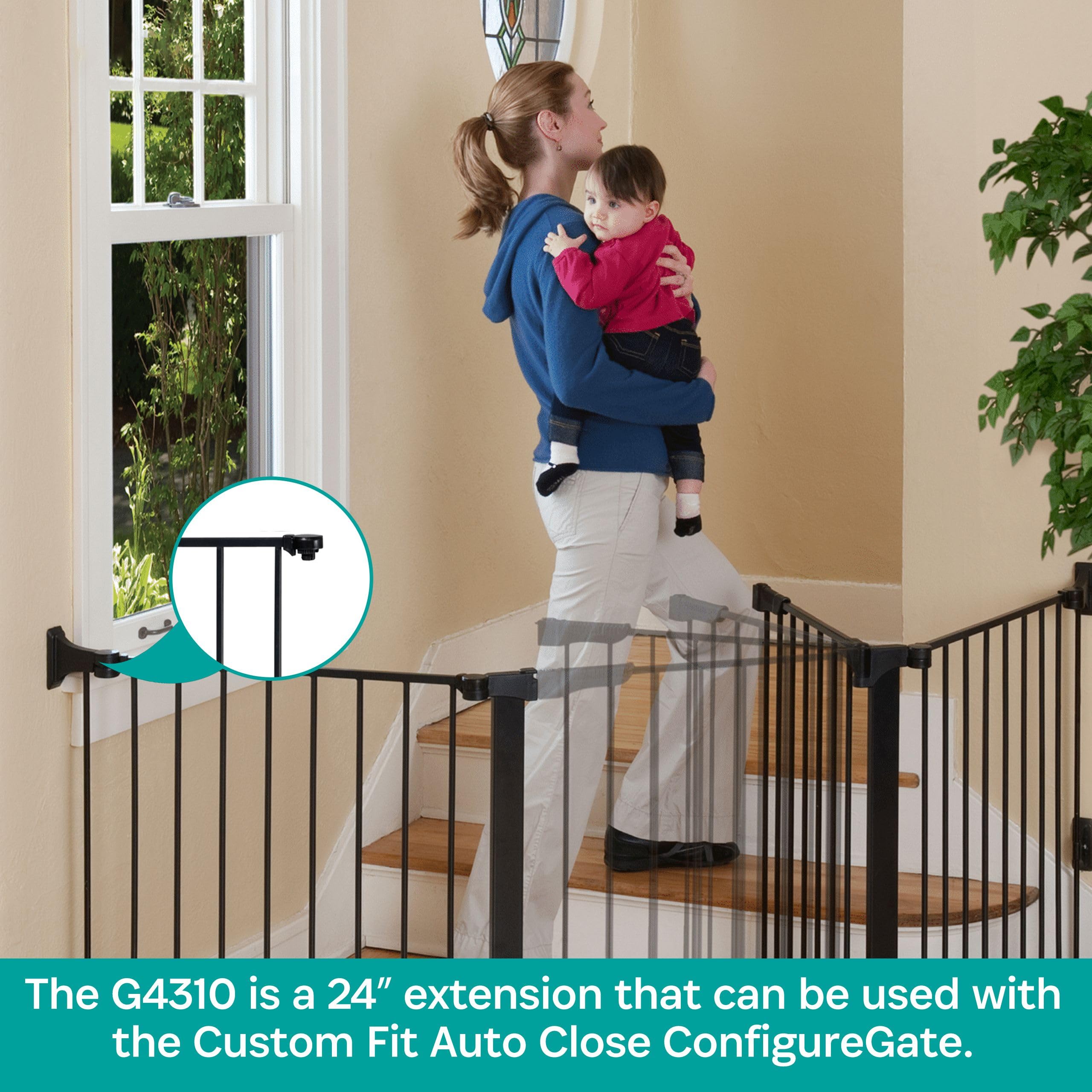 KidCo Hearth Gate Extensions - Baby Gate Extension Kit - Stress Free