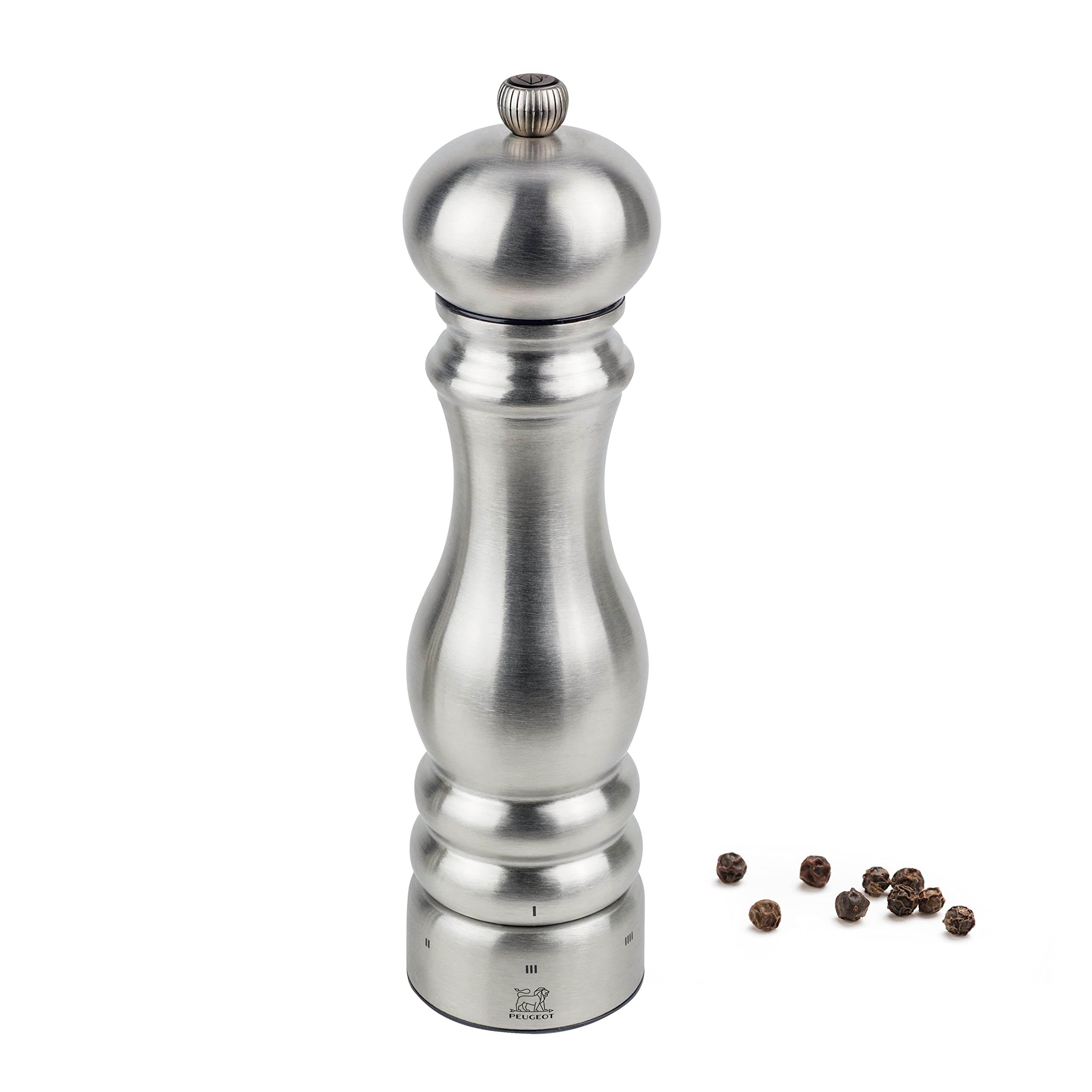 Peugeot - Paris Chef u'Select Manual Pepper Mill - Adjustable Grinder - Stainless Steel