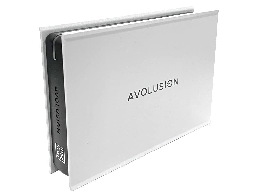 Avolusion Mini Pro-5X 4TB USB 3.0 Portable External Hard Drive - White (Windows OS NTFS Pre-Formatted) - 2 Year Warranty