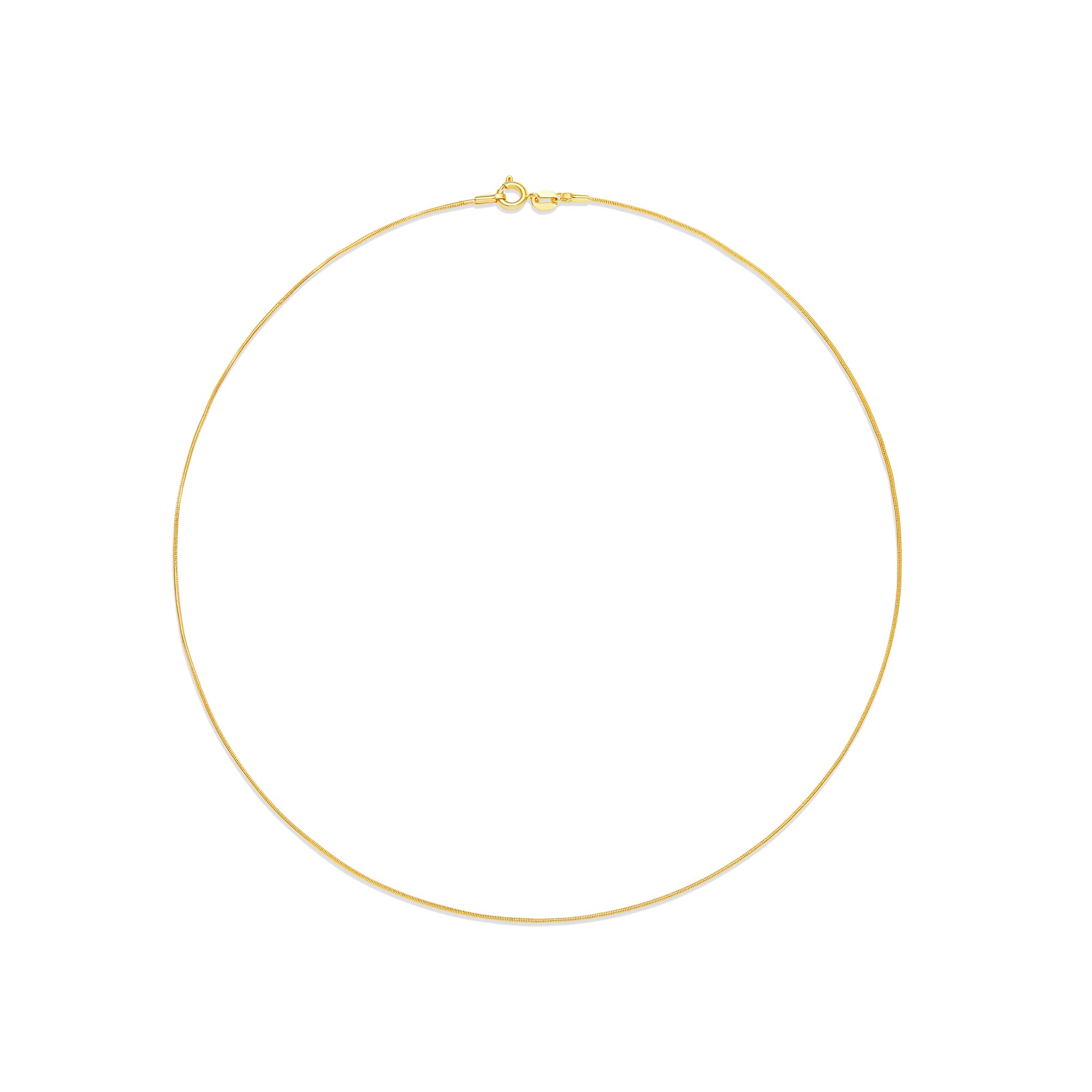 Amazon Essentials 14K Gold Plated Snake Chain 18", Yellow Gold