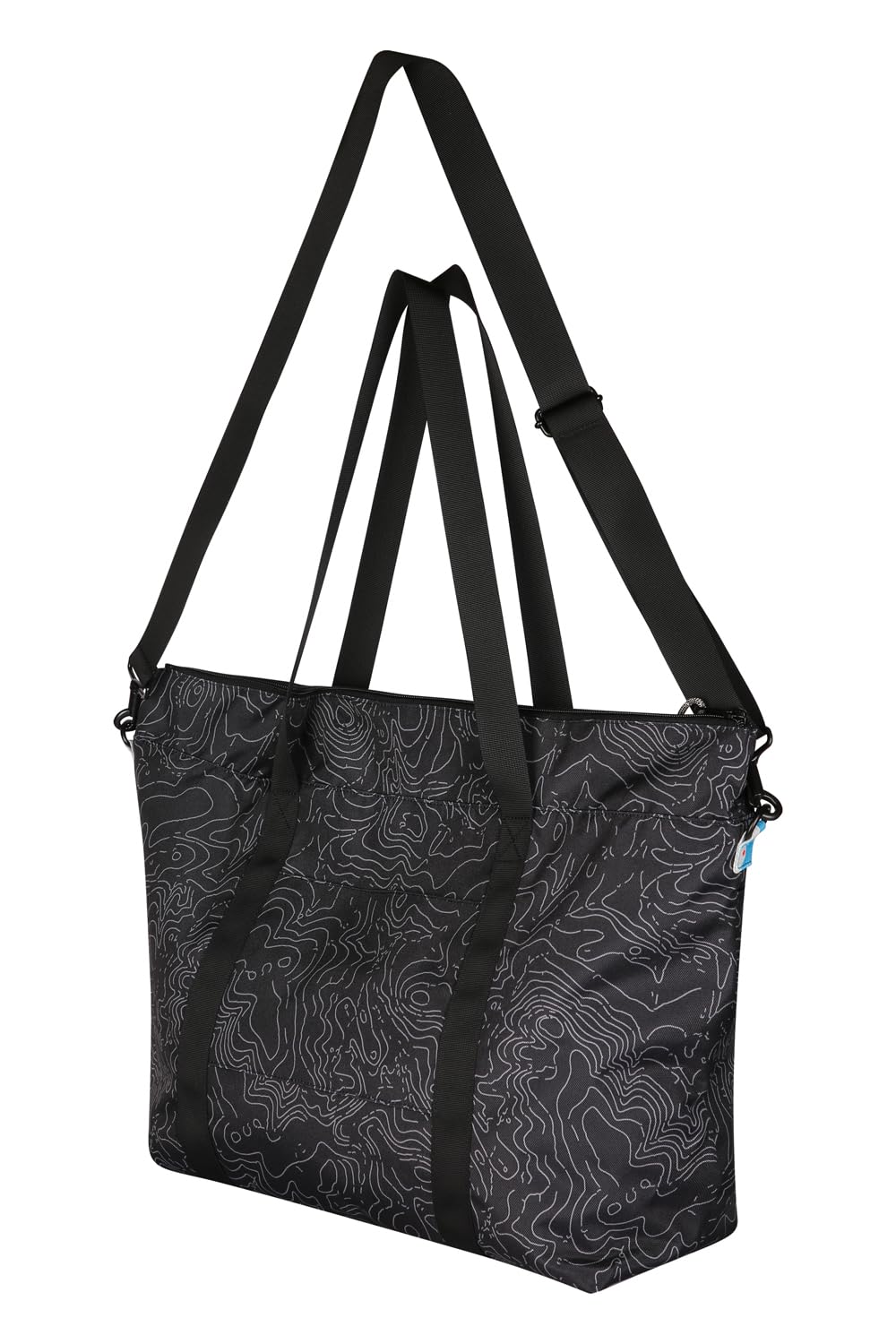 KAVU Twin Falls Tote Shoulder Strap Canvas Color Block Bag-Hemlock Grove