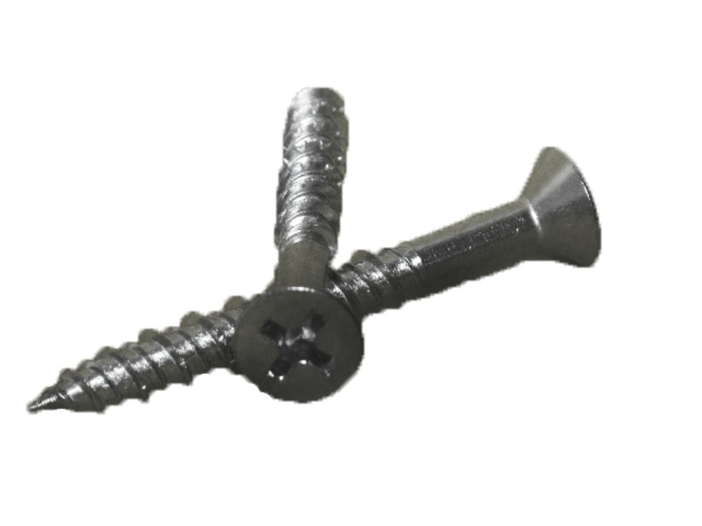 Simpson Strong Tie T08J150FXC Marine Screw Number 8 by 1-1/2-Inch with 0.312-Inch Flat Head 100 per Pack, 316 Stainless Steel