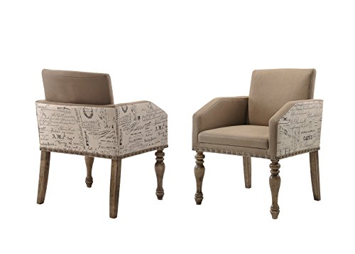 Roundhill Furniture Birmingham Dining Set, One Size, Driftwood Finish