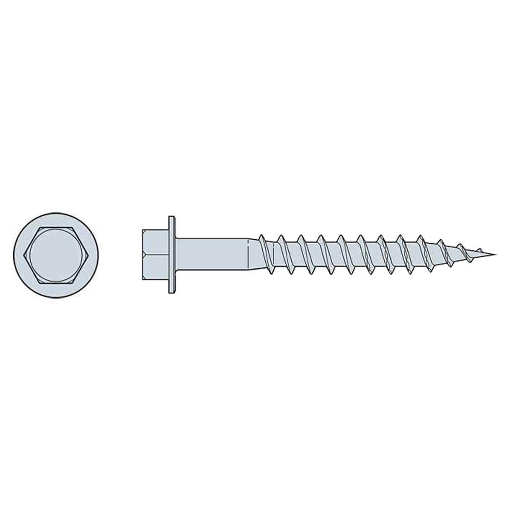 Simpson Strong-Tie SD9112R500 Strong-Drive SD Connector Screw #9 x 1-1/2 in. 1/4-Hex Drive, Mech. Galv. (500-Qty)