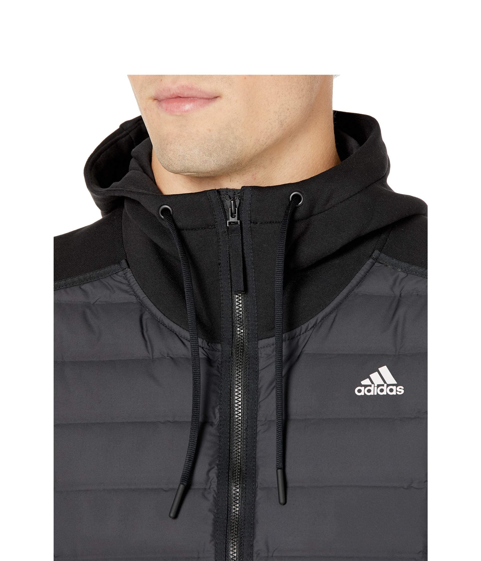adidas Outdoor mens Varilite Hybrid Jacket Black Large