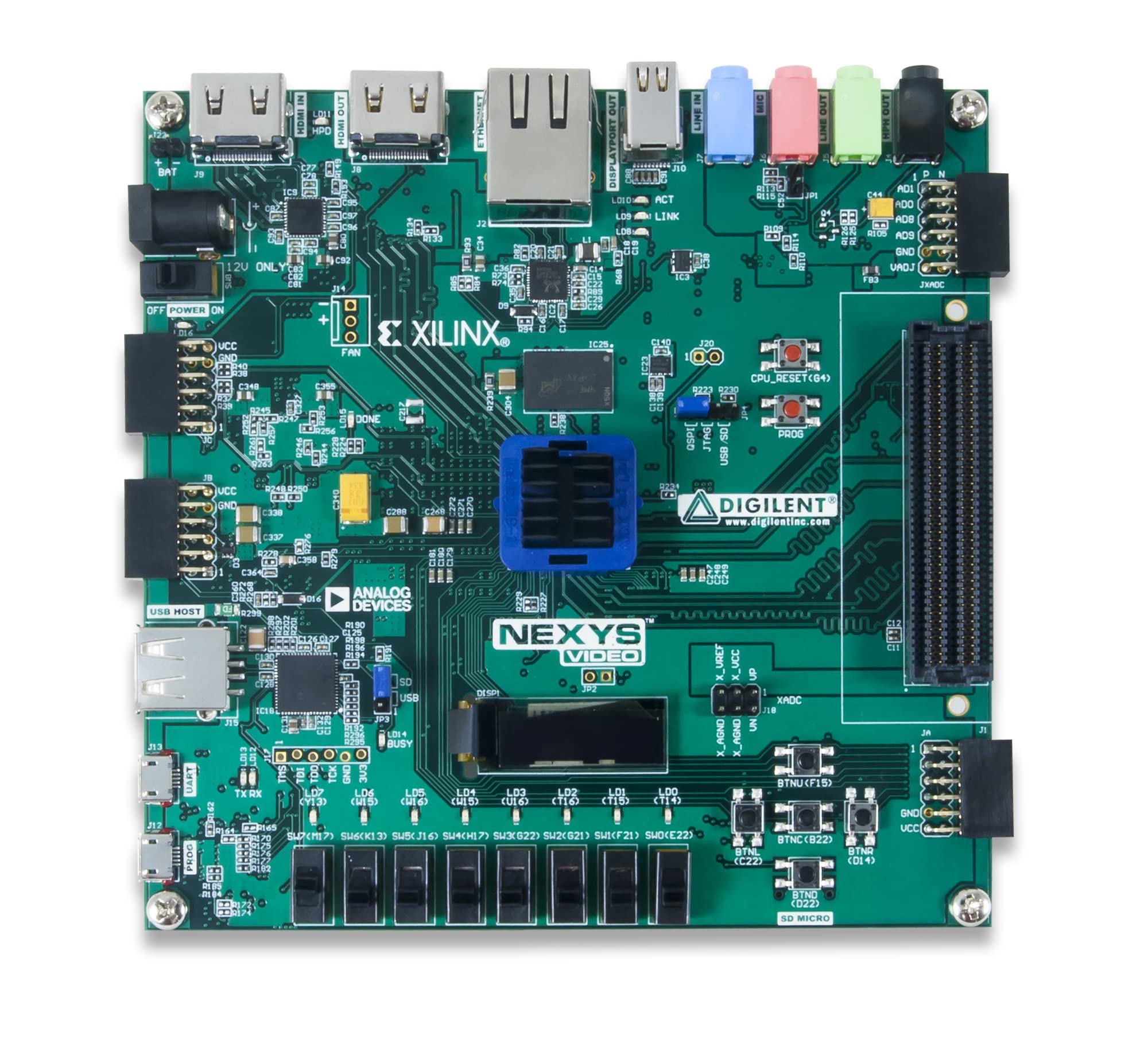 Digilent Nexys Video Artix-7 FPGA: Trainer Board for Multimedia Applications