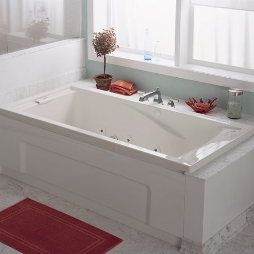 American Standard 2771VC.020 Evolution 5-Feet by 36-Inch Deep Soak Whirlpool Bath Tub with Ever Clean and Hydro Massage System I, White