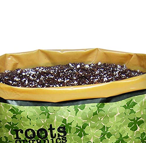 Roots Organics Original Potting Soil, Organic Growing Media with Mycorrhizae, 1.5 Cubic Foot Plant-in-Bag