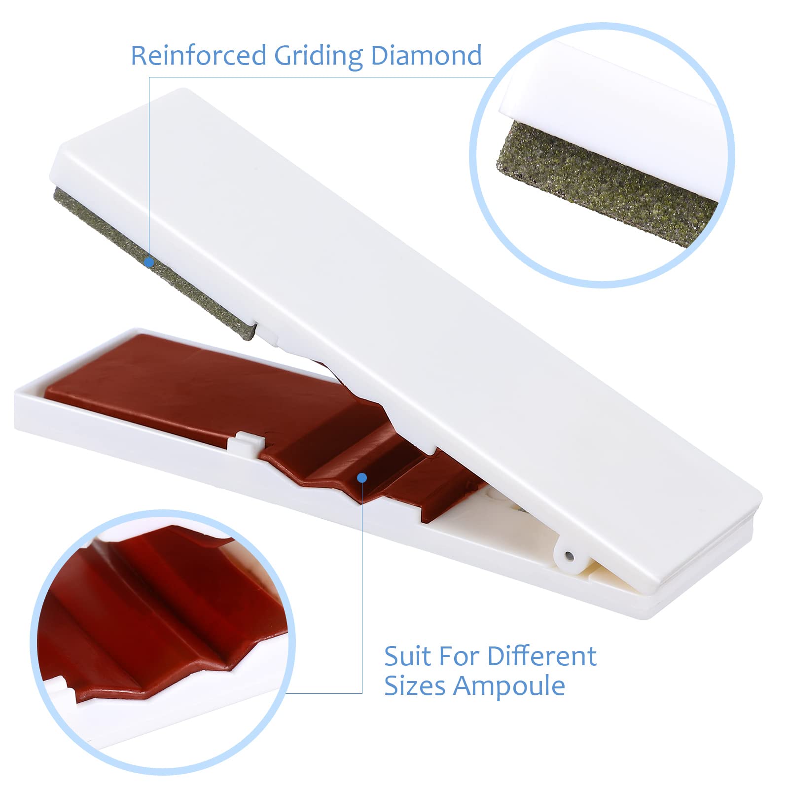 Baluue Glass Cutter for Bottles Ampoule Opener Ampoule Breaker Ampoule Cutter Glass Vial Opening Tool for Operation and Laboratory Bottle Cutter