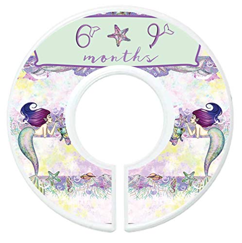 Mumsy Goose Nursery Closet Dividers Closet Organizers Baby Girl Clothes Dividers Mermaid
