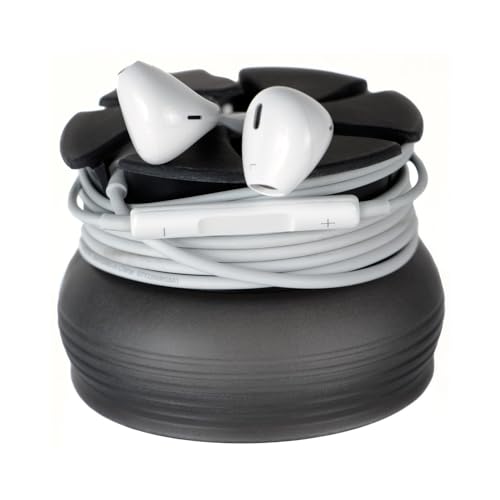 Digital Innovations The Nest β Tangle-Free Earphone / Earbud Case, Durable and Compact Storage System, Black