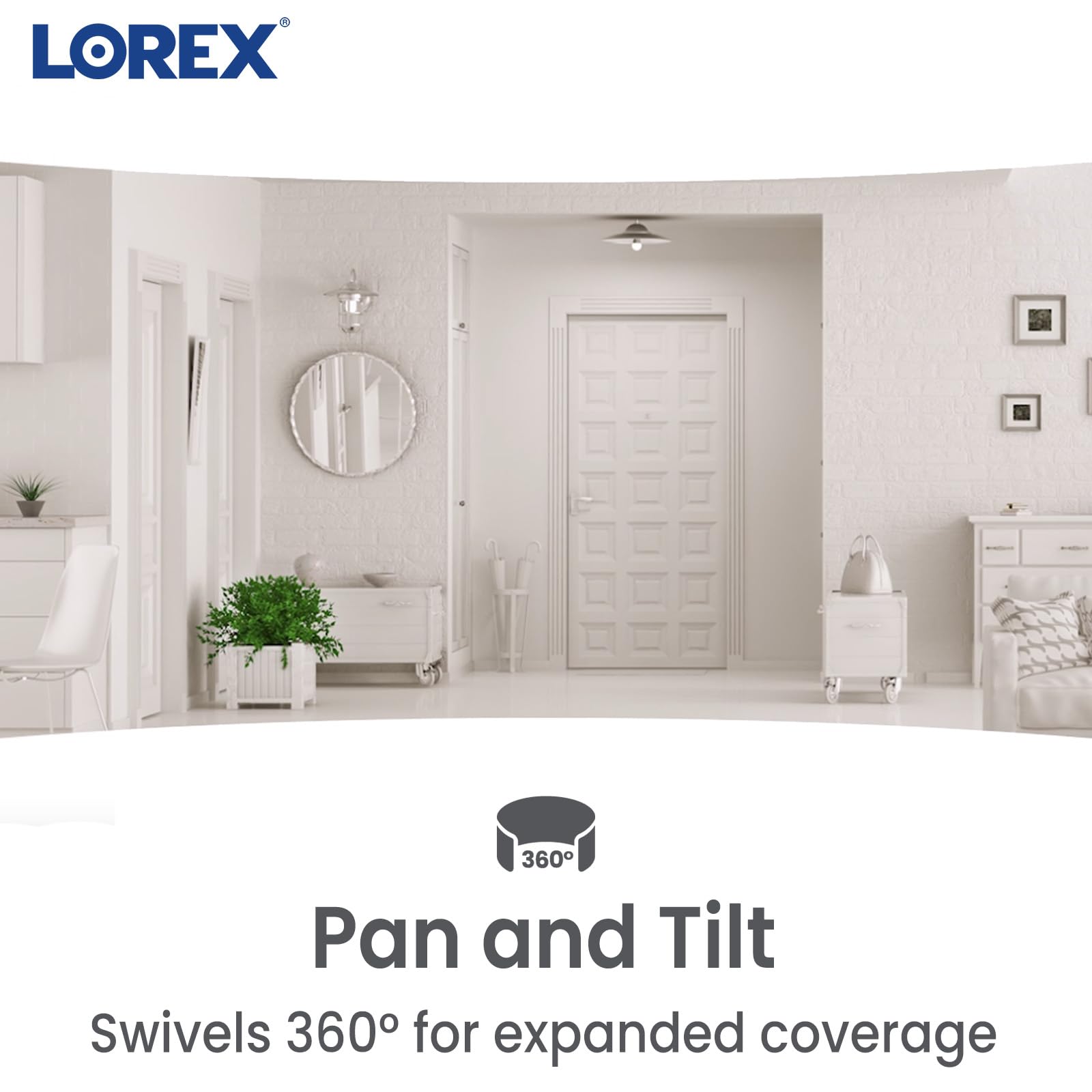 Lorex Fusion 2K HD IP Metal Security Camera β Indoor & Outdoor Surveillance HDR PoE System with Pan Tilt Zoom (PTZ), Color Night Vision, Weatherproof IP66 β 12x Optical Zoom & 16x Digital Zoom