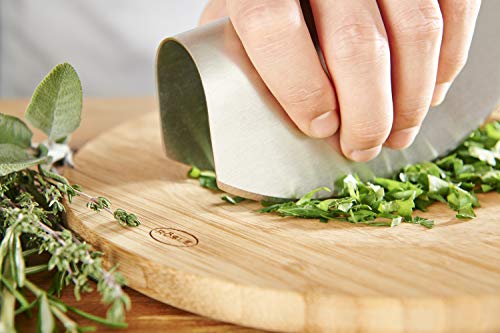 Rösle Stainless Steel Herb Grinder with Bamboo Board