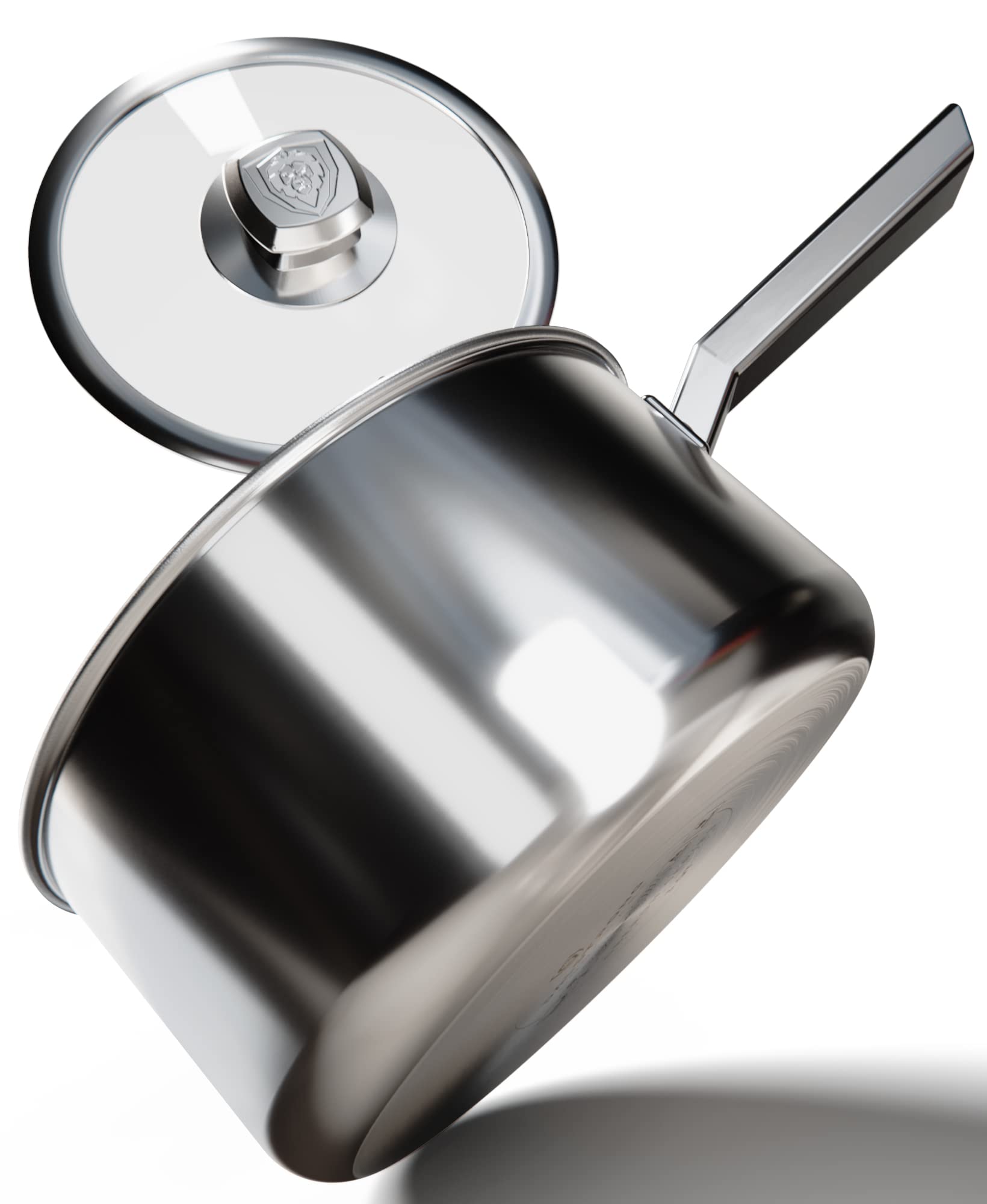 Dalstrong Sauce Pot - 3 Quart - The Oberon Series - 3-Ply Aluminum Core Cookware - Cooking Pot - Stock Pot - Premium Silver Pots and Pans - Dutch Oven Pot with Lid & Pot Protector