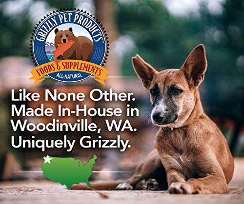 Grizzly Wild Alaskan Salmon Oil Dog Food Supplement Omega 3 Fatty Acids, 16 oz