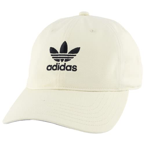 adidas Originals Men's Relaxed Strapback Cap Old, Sand Beige/Black, One Size