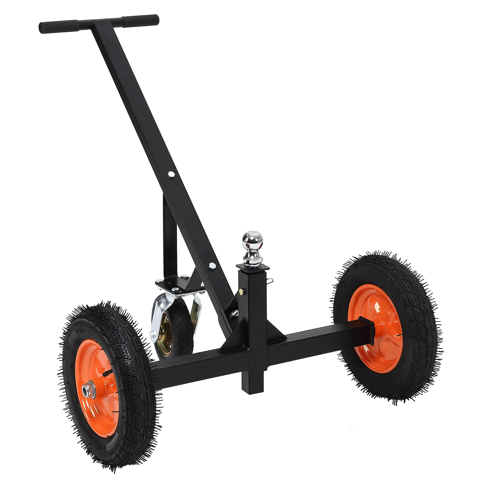 Adjustable Trailer Dolly, 1000lbs Load Capacity, Carbon Steel Trailer Mover with 17.71''-25.59'' Adjustable Height, 14" Pneumatic Tires for Moving Boat Trailers/Utility/Cargo/RV