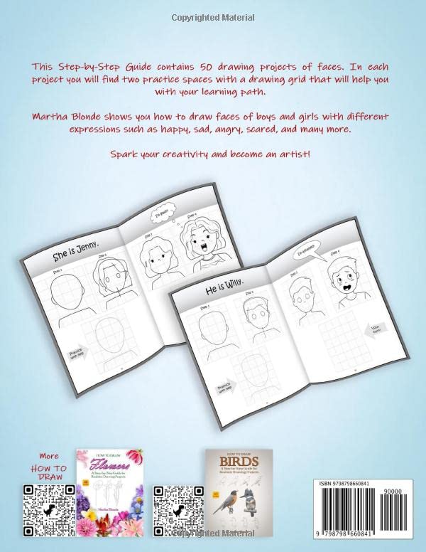 How to Draw Faces for Kids: A Step by Step Guide to Drawing Faces and Expressions