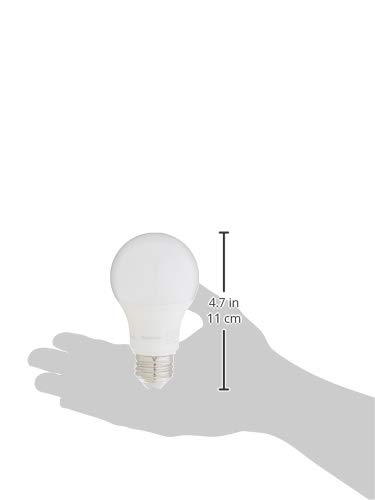 Amazon Basics 75W Equivalent, Soft White, Dimmable, 10,000 Hour Lifetime, A19 LED Light Bulb | 2-Pack