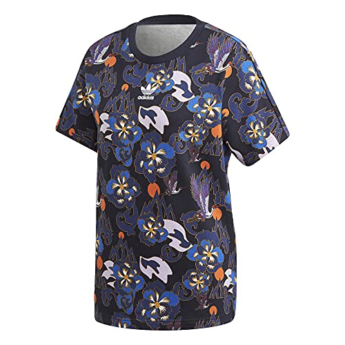 adidas Originals Women's Tee Short Sleeve Chinese New Year Legend Ink/Multicolor/White X-Small
