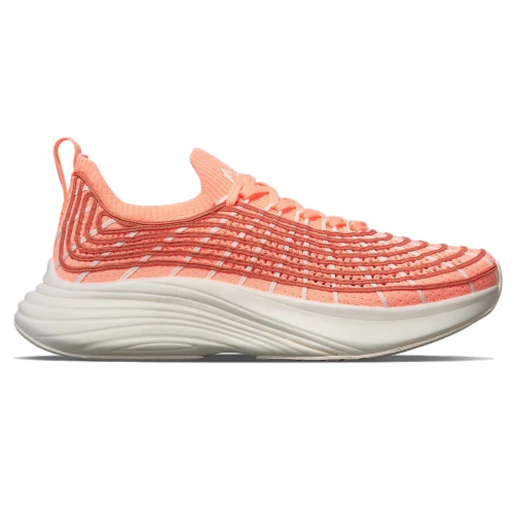 APL: Athletic Propulsion Labs Women's Techloom Zipline Sneakers, Neon Peach/Terracotta/Ivory, 9.5