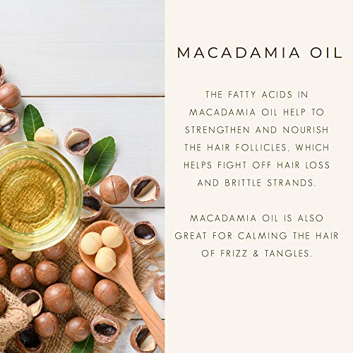 Pierre'S Apothecary Macadamia Oil Hydrating Shampoo for Dry Hair, Renewing Damage Repair, Moisturizing, All Hair Types, 33.8 oz