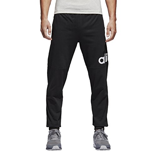 adidas S1754MCL230A Men's Essentials Performance Logo Pants, Black/White, Medium