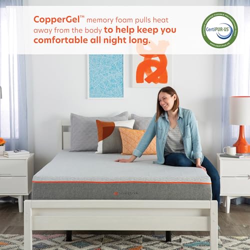 Craft & Trade Artistry 10 inch CopperGel Cooling Memory Foam Mattress / CertiPUR-US Certified / Bed-in-a-Box, California King, 100 Night Trial