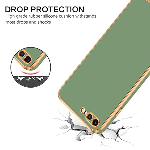 BENTOBEN iPhone 8 Plus Case, Phone Case iPhone 7 Plus, Slim Thin Shockproof Protection Kickstand Drop Protective Bumper Girls Women Boy Men iPhone 8 Plus/iPhone 7 Plus 5.5 Cover, Light Green Design