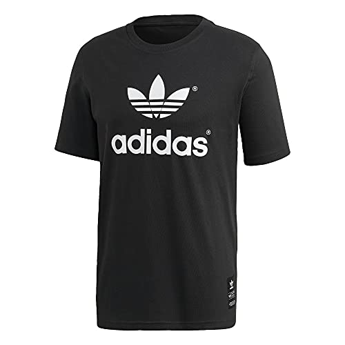 adidas Originals Men's Trefoil History 72 Black/White Small
