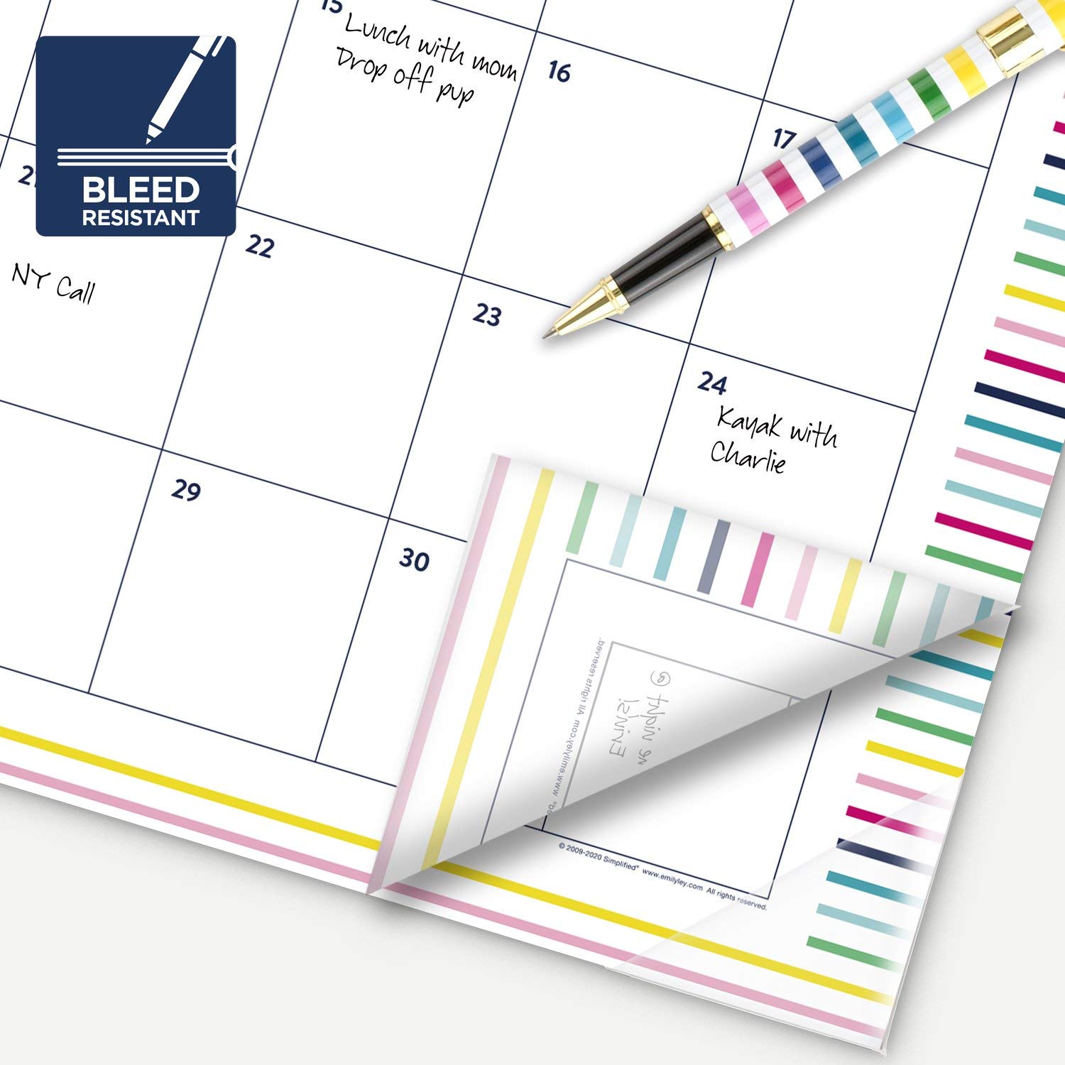 AT-A-GLANCE Academic Planner 2021-2022, Simplified by Emily Ley for AT-A-GLANCE Weekly & Monthly Planner, 5-1/2" x 8-1/2", Small, Customizable, for School, Teacher, Student, Dogwood (EL61-201A)