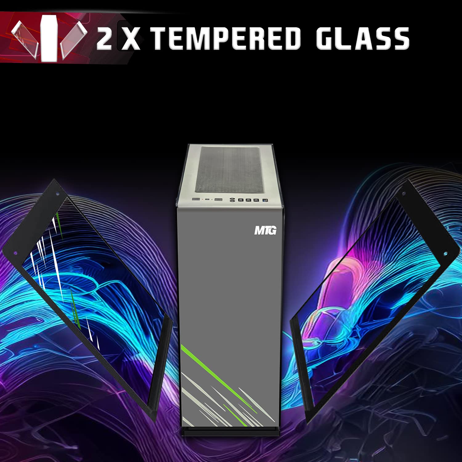 Aurora Max Gaming Tower PC- Intel Core i5 12th Gen, RTX 2060S 8GB 256 Bits, 32GB RGB Ram, 1TB Nvme, 4TB HDD, 4 in 1 Gaming Kit, Webcam, Liquid Cooling Win 11