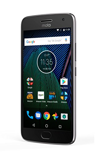 Moto G Plus (5th Generation) - Lunar Gray - 64 GB - Unlocked - Prime Exclusive - with Lockscreen Offers & Ads