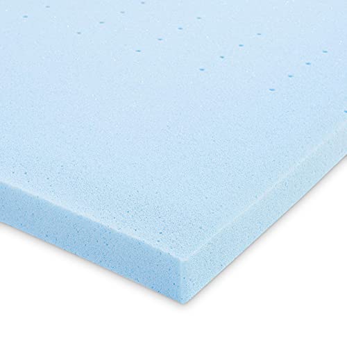 Amazon Basics Cooling Gel-Infused Memory Foam Mattress Topper - Ventilated for Airflow, CertiPUR-US Certified Foam, 2-Inch - Full