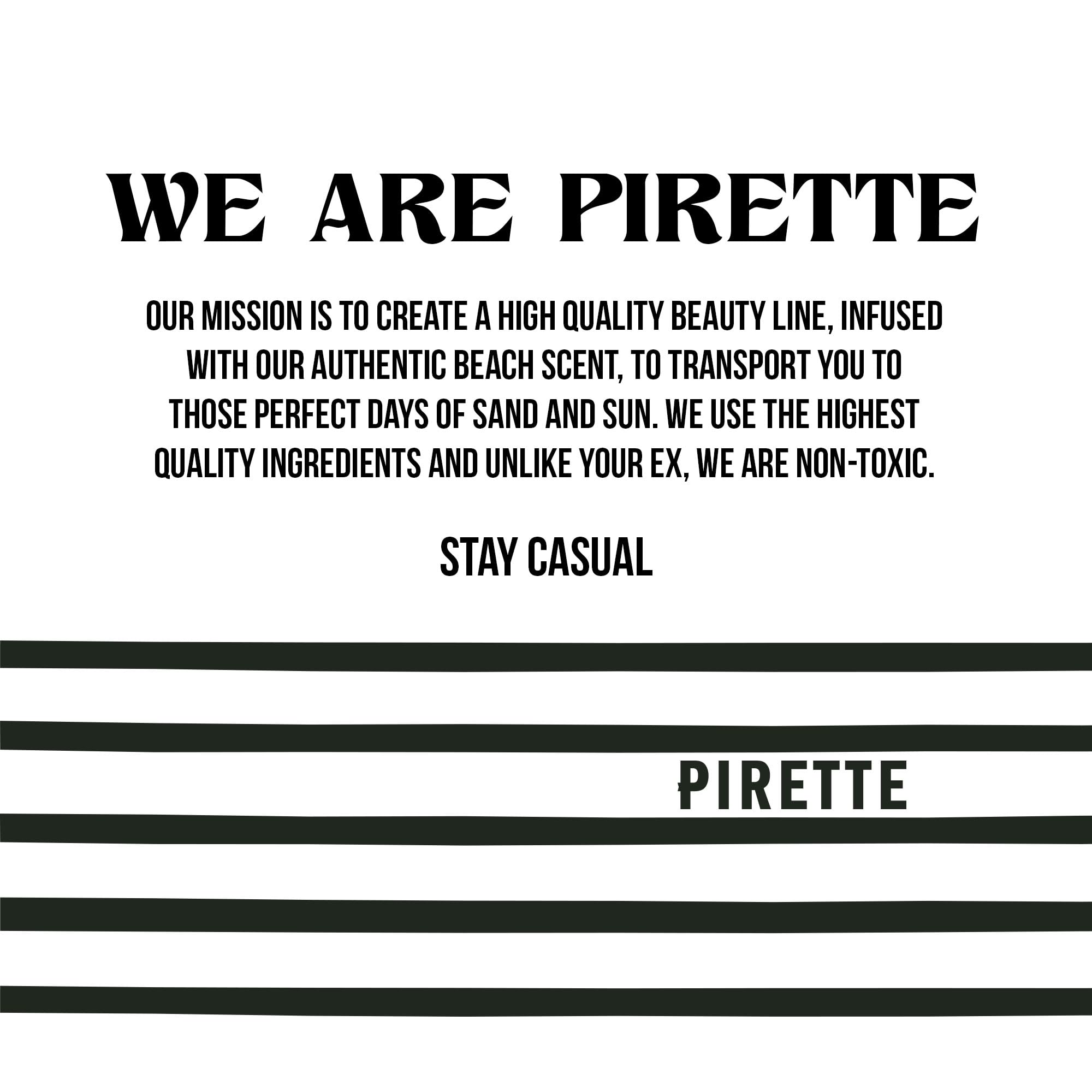 PIRETTE Fragrance Oil, Women’s Beach Inspired Perfume Oil, Notes of Fresh Coconut, Surf Wax & Sunscreen, 0.5 Fl Oz