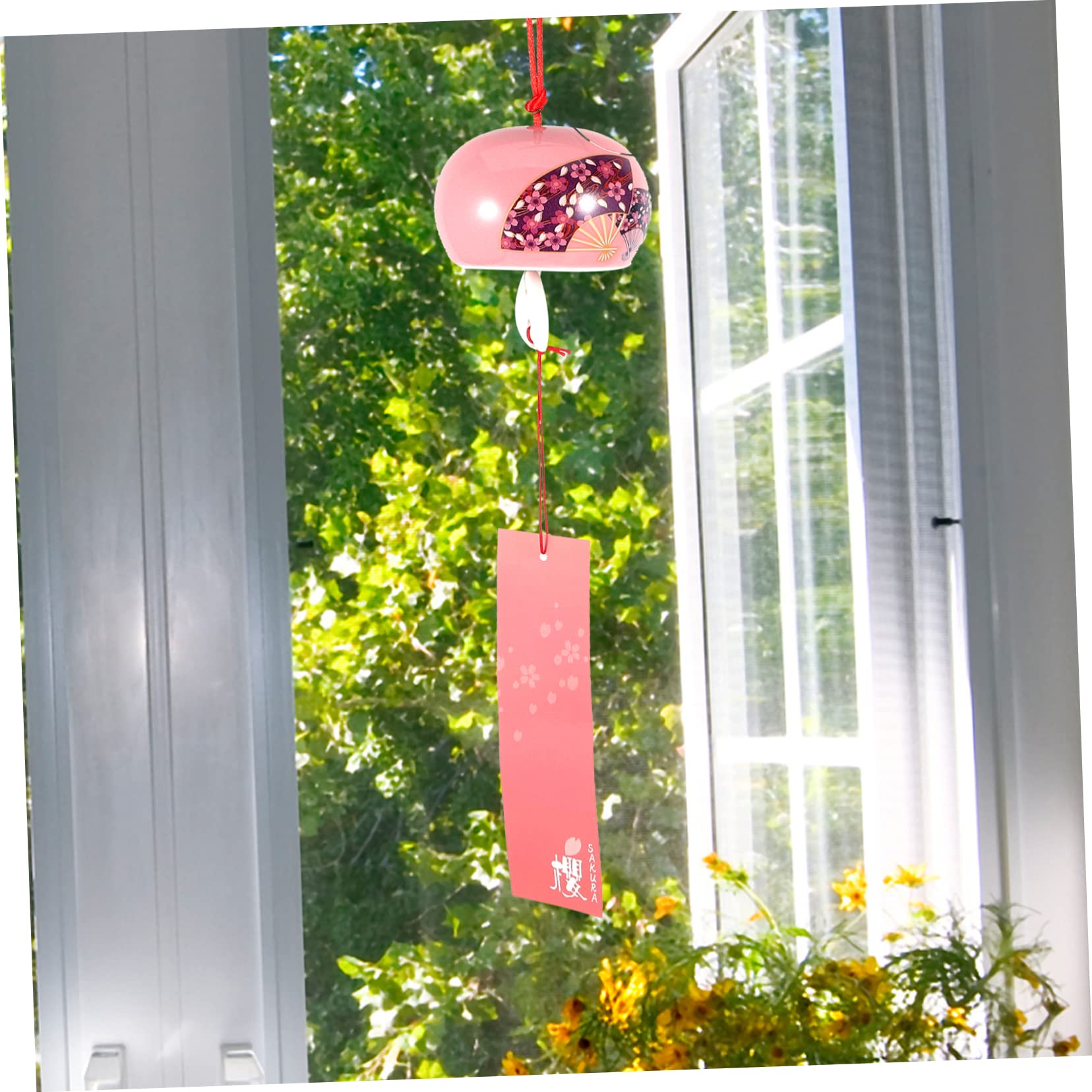 DOITOOL 2pcs Japanese Ceramic Wind Chimes Fengshui Wind Chimes Mount Fuji Wind Chime Japanese Wind Catcher Balcony Pendant Wind Bell Pendant Wind Chime Bell Manual F01 Accessories Ceramics