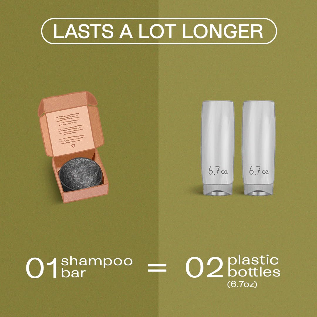 B.O.B BARS OVER BOTTLES Purifying Shampoo Bundle | Shampoo Bars | Hair Care, Ideal Ph Balance | Natural, Vegan | Eco-friendly, Sustainable, Plastic Free | Waterless & Zero Waste (Purifying)