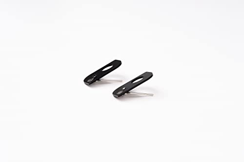 Archery Plunger and Magnetic Arrow Rest - Recurve Bows Screw-in Pressure Button Metal Rest Right or Left Hand(Black)