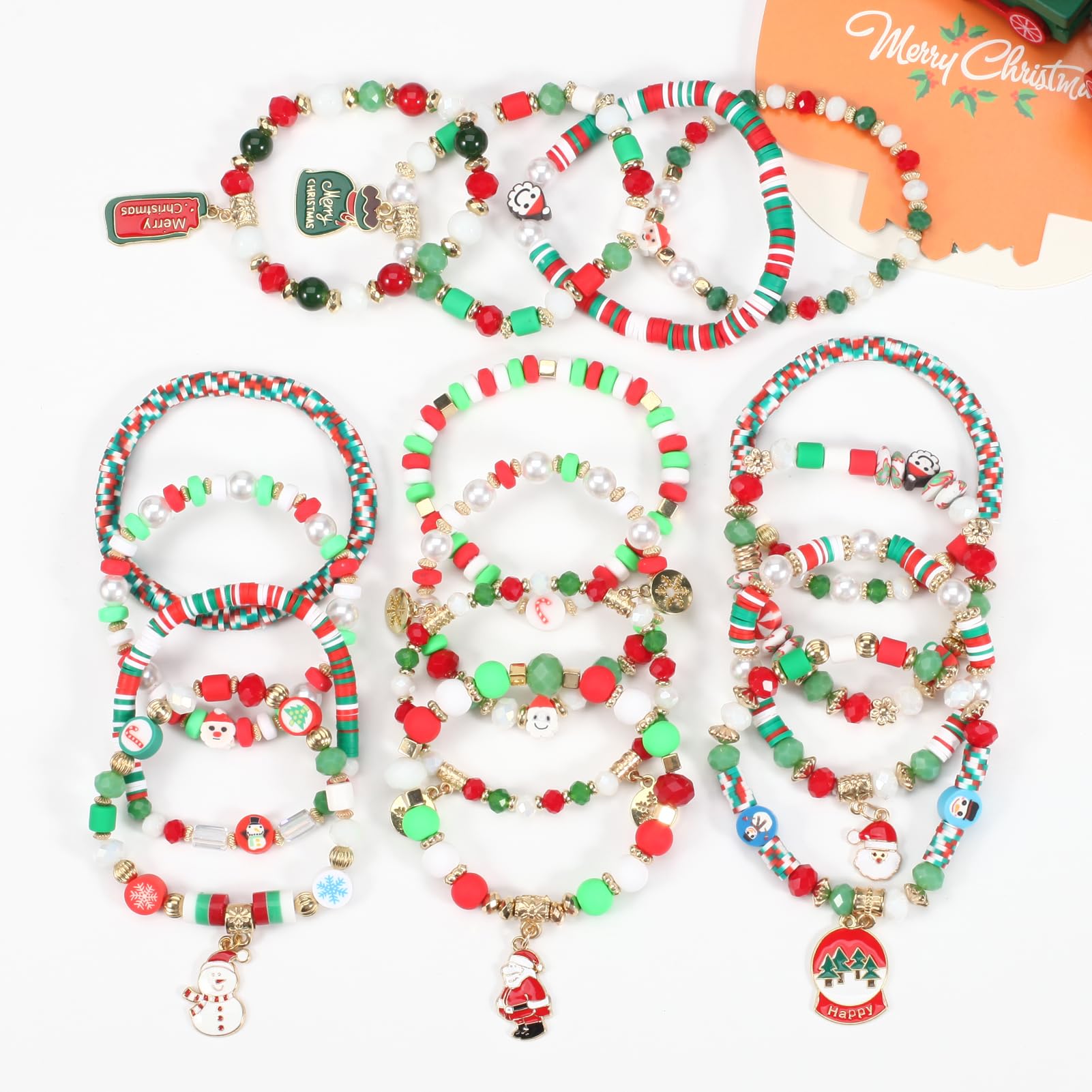 Ardorchid 8 Set Bohemian Stretch Bracelets for Women