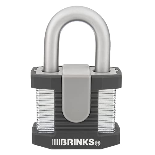 BRINKS - 50mm Commercial Laminated Steel Keyed Padlock, 6-Pack - Solid Steel Body with Boron Steel Shackle