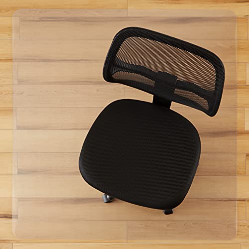 Amazon Basics Polycarbonate Anti Slip Chair Rectangular Mat For Hard Floors, 47" x 51", Clear