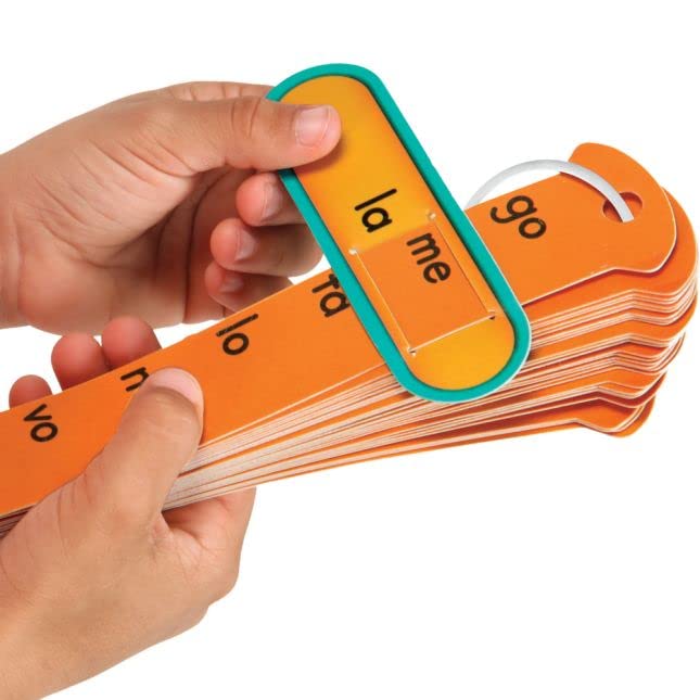 Really Good Stuff Spanish Syllable Slide and Learns - Set of 30