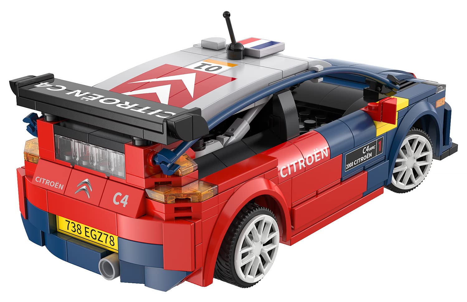 dOMOb Citroen C4 Rally WRC RC Car Building Kit – Bricks Toys for 6+ Age Kids & Adults – 1:20 Model Build Set – 2.4GHz Remote Control – 329 pcs Blocks – STEM for Boys & Girls