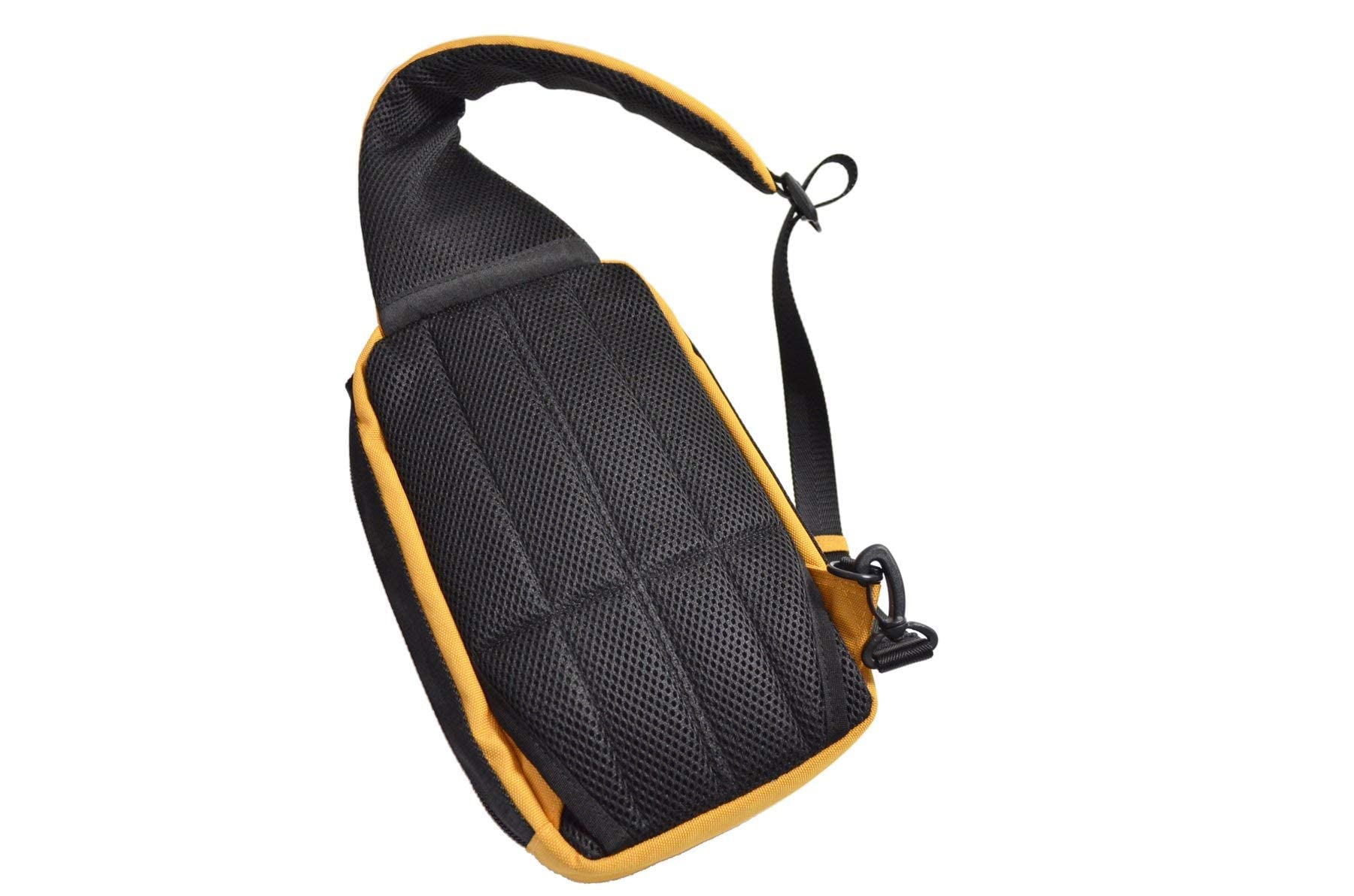 Apex Sling Bag for Men and Women, XL Sling Backpack Laptop Shoulder Bag Cross Body with 13" Laptop Sleeve, Modern Minimal Adjustable - Black