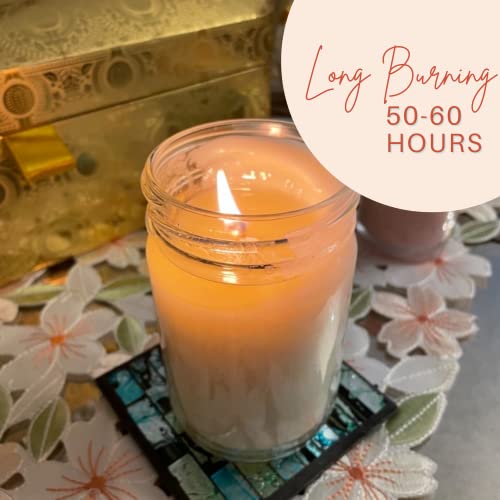 Nika's Home Apple Pie Soy Candle 12oz Mason Jar Non-Toxic White Soy Handmade, Long Burning 50-60 Hours Highly Scented All Natural, Clean Burning Large Candle Gift Décor