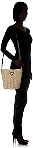 GUESS womens Lilica Bucket, Brown Logo, one size US