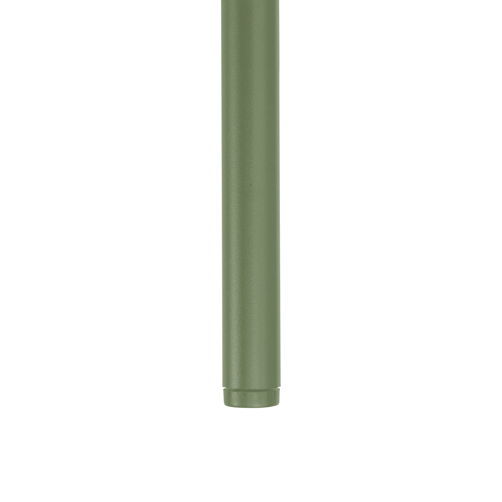 LeisureMod Devon Modern Aluminum Indoor-Outdoor Stackable Patio Dining Armchair, Khaki Green