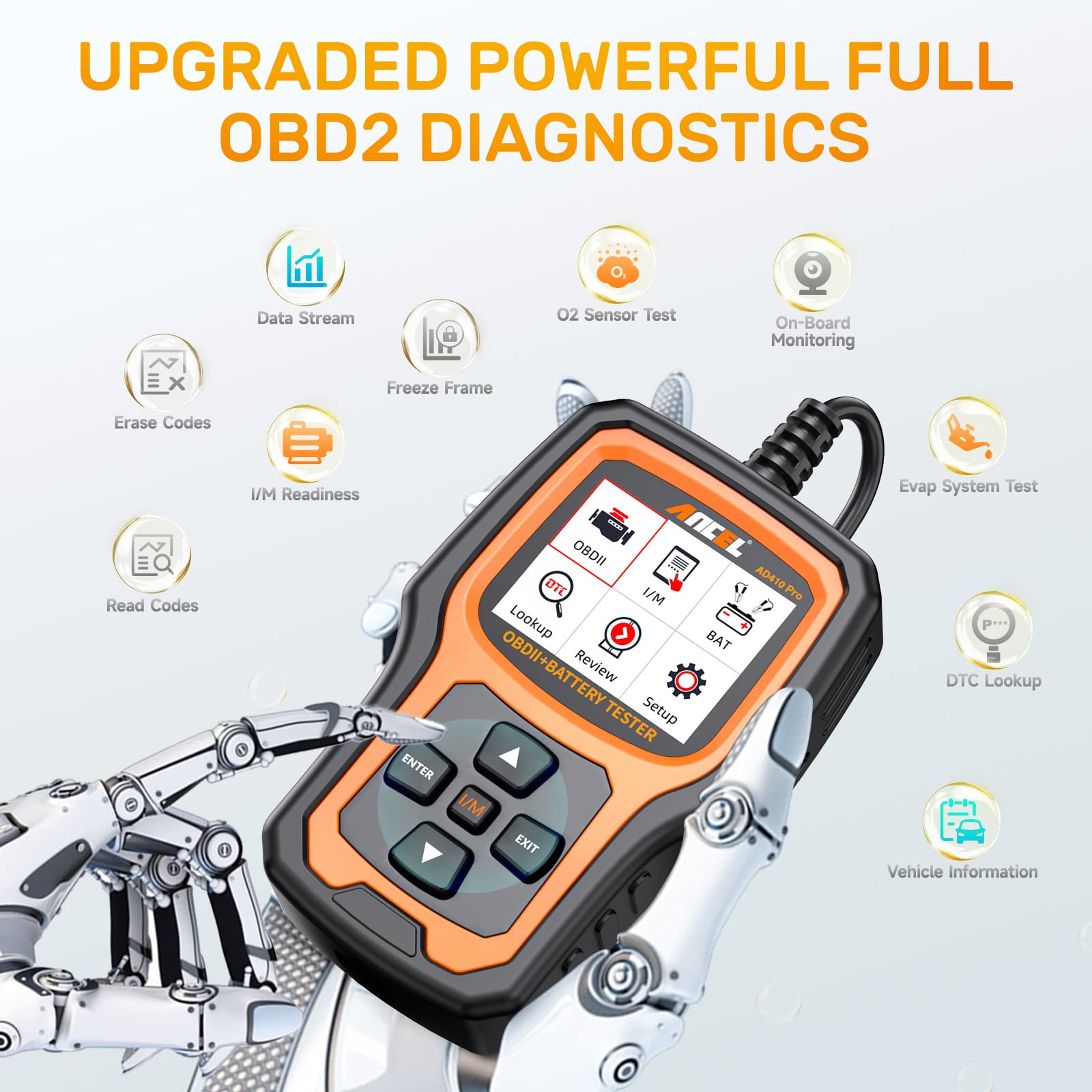 ANCEL BA201 OBD2 Scanner Diagnostic Tool Car Code Reader Engine Fault Code Reader Scanner Diagnostic Scan Tool for All OBD II Protocol Cars Since 1996