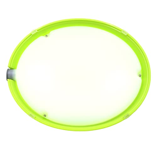 NACOCO Pet Standing Water Dispenser Cat Dog Standing Bowl with Detachable Pole Automatically Feeding Water Height Adjustable (Green)