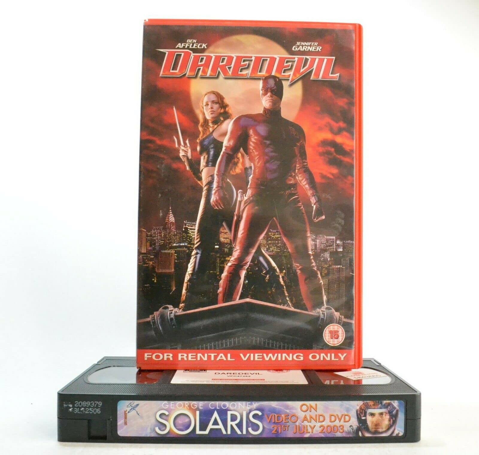 Daredevil: B.Affleck/J.Garner - Action (2003) - Large Box - Ex-Rental - Pal VHS